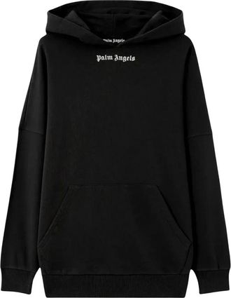 Palm Angels Homme, Sweatshirts et sweats &agrave; capuche, Noir, Taille: L Sweat &agrave; capuche classique avec logo