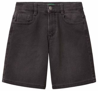 Benetton Kinder und Jugendliche Bermuda 44lgc9048 Shorts, Schwarz, 130 cm