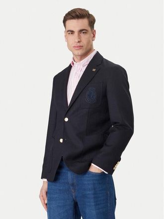 Tommy Hilfiger Sakko Pennu Crest Club MW0MW41807 Dunkelblau Slim Fit