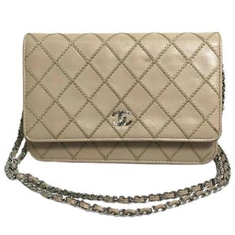 Chanel Pre-owned Fur petite-maroquinerie - Femme - Pre-owned - Beige - Taille: ONE Size