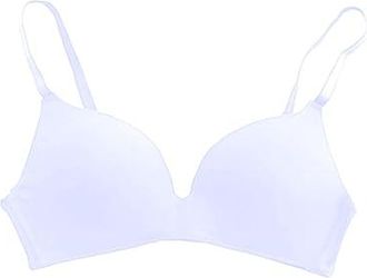 Generic T-shirt pour femme sans fil, fin, sexy, fronc&eacute; et confortable, respirant et sans couture, adapt&eacute; pour dormir, argent&eacute;, 38