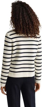 GANT Strickjacke 4805448 Damen Cardigan mit goldfarbenen Kn&ouml;pfen und Milano-Ripp-Struktur