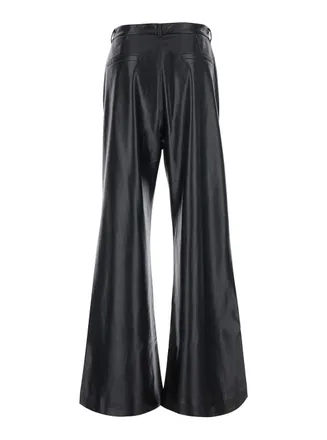 Andamane Womens Trousers Sasha Boyfriend Black Polyester