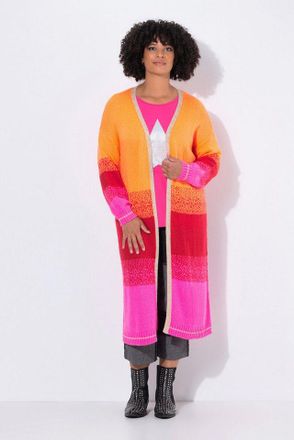 Angel Of Style Strickjacke Long-Strickjacke Blockstreifen-Farbverlauf