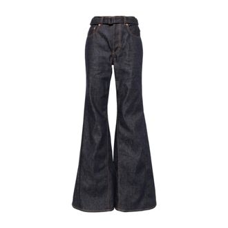 sacai Damen, Jeans, Blau, LGr&ouml;&szlig;e