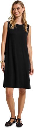 Street One Damen A144583 Kleid in Unifarbe, Schwarz, 38