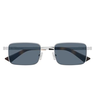 Bottega Veneta unisex, Accessoires, Gris, Taille: 53 MM Lunettes de soleil rectangulaires classiques