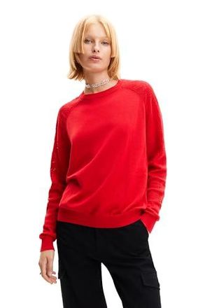 Desigual Jers_Nicole Sweater, Rouge, M Femme