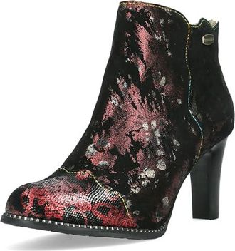 Laura Vita Bottines Femme Albane 198, Pointure:40 EU, La Couleur:Rose