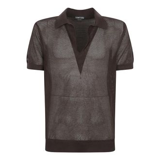 Tom Ford Polohemd - - Tops - Herren - Braun - L