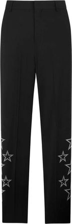 Philipp Plein Loose Fit Hose mit Sternen-Nieten - - Trousers - Herren - Schwarzk - XL