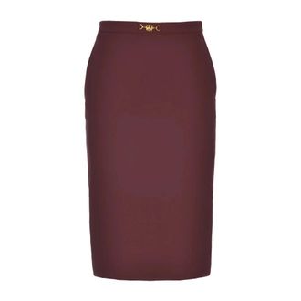 Elisabetta Franchi Femme, Jupes, Rouge, Taille: 44 FR Jupe Crayon