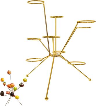 Generic Explodierende Obstschale: Etagenf&ouml;rmiger Obstschalen St&auml;nder in Explosionsform, Feuerwerkseffekt auf dem Esstisch, Edelstahl &auml;sthetisches Exploding Fr