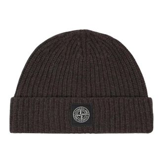 Stone Island Rippstrick-M&uuml;tze - - Accessories - Herren - Braun - ONE SIZE
