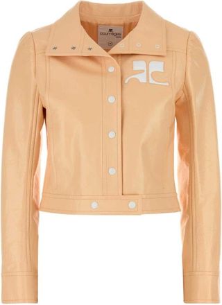Courr&egrave;ges Femme, Vestes, Orange, Taille: 38 FR Reedition Vinyl Jacket
