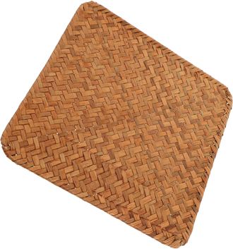 Angoily Seegras Tischset Handgewebt rutschfest Hitzebeständig Teetassen-untersetzer für Esszimmer und Wohnzimmer Minimalistisches Natürliches Platzset für Kaf