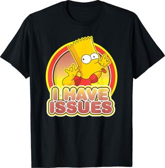 The Simpsons Bart Simpson Blowing Raspberry I Have Issues T-Shirt