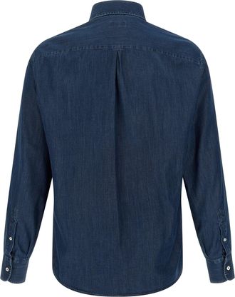 Brunello Cucinelli Lightweight Cotton Denim Shirt - Blue