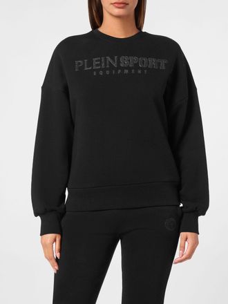 Plein Sport Sweatshirt &agrave; col rond relaxed fit en jersey &agrave; &eacute;paules tombantes