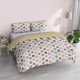 Italian Bed Linen Fantasy Bettwäsche-Set aus Mikrofaser, Circle, für Doppelbett