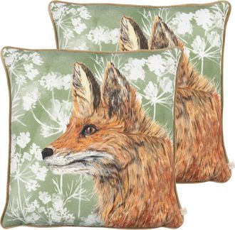 furn. Wylder Nature Manor Fox Kissen, gefüllt, Polyester, Doppelpack