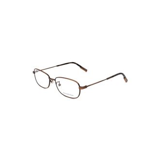 Ermenegildo Zegna Homme, Accessoires, Brun, Taille: ONE Size Montures de Lunettes Rectangulaires en M&eacute;tal