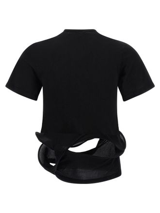 Junya Watanabe Womens Black Nylon T-Shirt