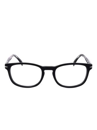 Eyewear by David Beckham Brille mit rundem Gestell - Schwarz