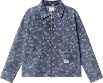 Nikben Homme, Vestes, Bleu, Taille: XL Patch Jacquard Jacket