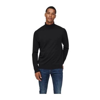 Only & Sons Only & Sons, Homme, Pulls, Noir, Taille: 2XL Pull homme col roul&eacute;