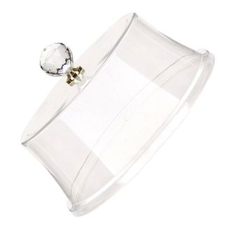 BESPORTBLE TIKODIDA Transparente wiederverwendbare Abdeckhaube aus Kunststoff für Speisen Staub Wärmeisolierend Praktischer Schutz für Kuchen Dessert und Buffet 