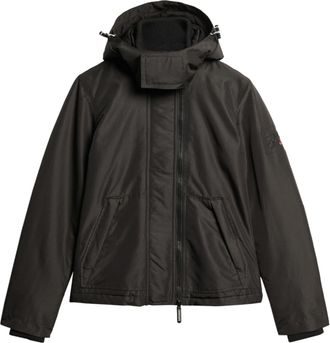 Superdry Damen Mountain Windjacke mit Kapuze Schwarz 38