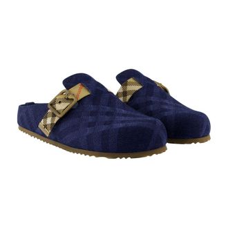Burberry Womens Cotton Mule Navy