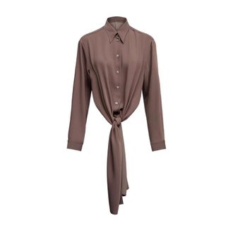 Maison Margiela Stilvolles Marrone Hemd Aw25 - - Blouses & Shirts - Damen - Braun - S