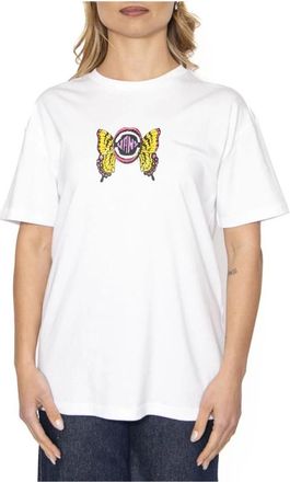Vans Femme, Tops, Blanc, Taille: 38 FR T-Shirt &agrave; Col Rond