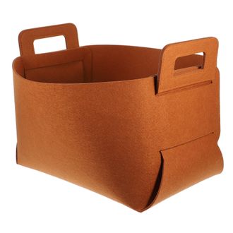 Cabilock Faltbarer Filz W&auml;schekorb Braun Mit Gro&szlig;er Kapazit&auml;t Und Robustem Design Leichter Zusammenklappbarer Aufbewahrungskorb F&uuml;r Kleidung Spielzeug Und Bad 