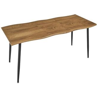 The Home Deco Factory HD0168, Table Extensible Moderne 6 à 8 Personnes en Bois Effet chêne, mécanisme Facile, idéale pour Salon ou Salle à Manger, Dimensions 210 x 90 x 75 