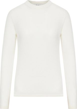 Max Mara Rundhalspullover - Weiß