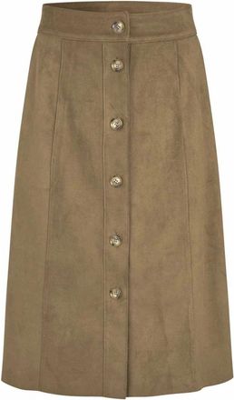 Masai Femme, Jupes, Brun, Taille: 46 FR Midi Skirt