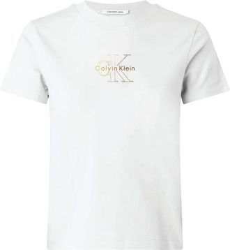 Calvin Klein Jeans T-Shirt SS CLASSIC FOIL MONOLOGO TEE Mit Metallic-Logo