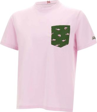 MC2 Saint Barth Homme, Tops, Rose, Taille: S T-Chemises