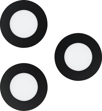 Eglo connect.z Smart-Home 3er-Set LED Bad-Einbaustrahler Fueva-Z, &Oslash; 85 mm, ZigBee, App und Sprachsteuerung Alexa, warmwei&szlig;-kaltwei&szlig;, dimmbar, 3 Metall Einb