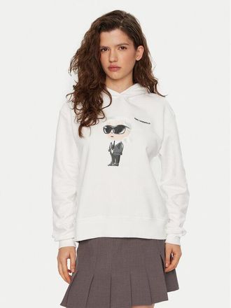 Karl Lagerfeld Sweatshirt A1W20083 Wei&szlig; Regular Fit