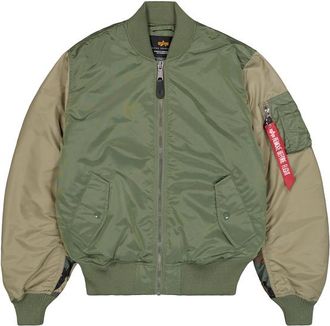 Alpha Industries MA-1 Camo Back Embroidery Bomber Jacket