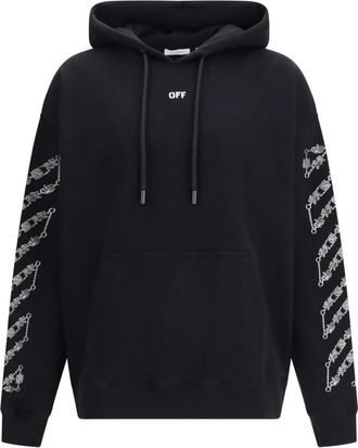 Off-white Chain Araldic Arrow Skate Hoodie - - Sweatshirts & Hoodies - Herren - Schwarzk - M
