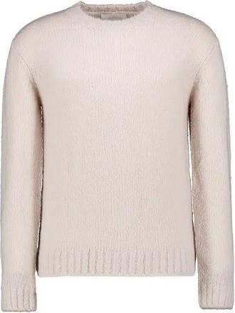 Juvia Herren Pullover beige Wolle unifarben