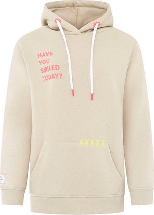Zwillingsherz Hoodie Smile Cross Statement Schriftzug, Stickerei, Kapuze, K&auml;ngurutasche