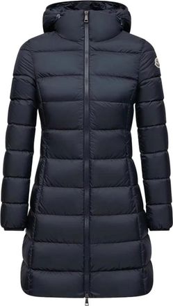 Moncler Femme, Manteaux, Bleu, Taille: 40 FR Gie Long Down Jacket