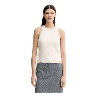 Sessun &Auml;rmelloses Stricktop - - Tops - Damen - Beige - M
