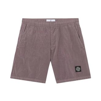 Stone Island Homme, Shorts, Violet, Taille: 2XL B100004 Nylon Metal IN Econyl